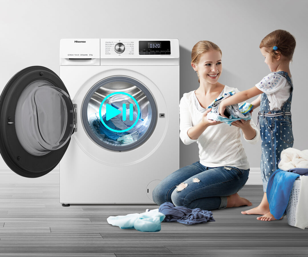 Front Load Washer 9.5kg - PureJet (2022) - Hisense New Zealand