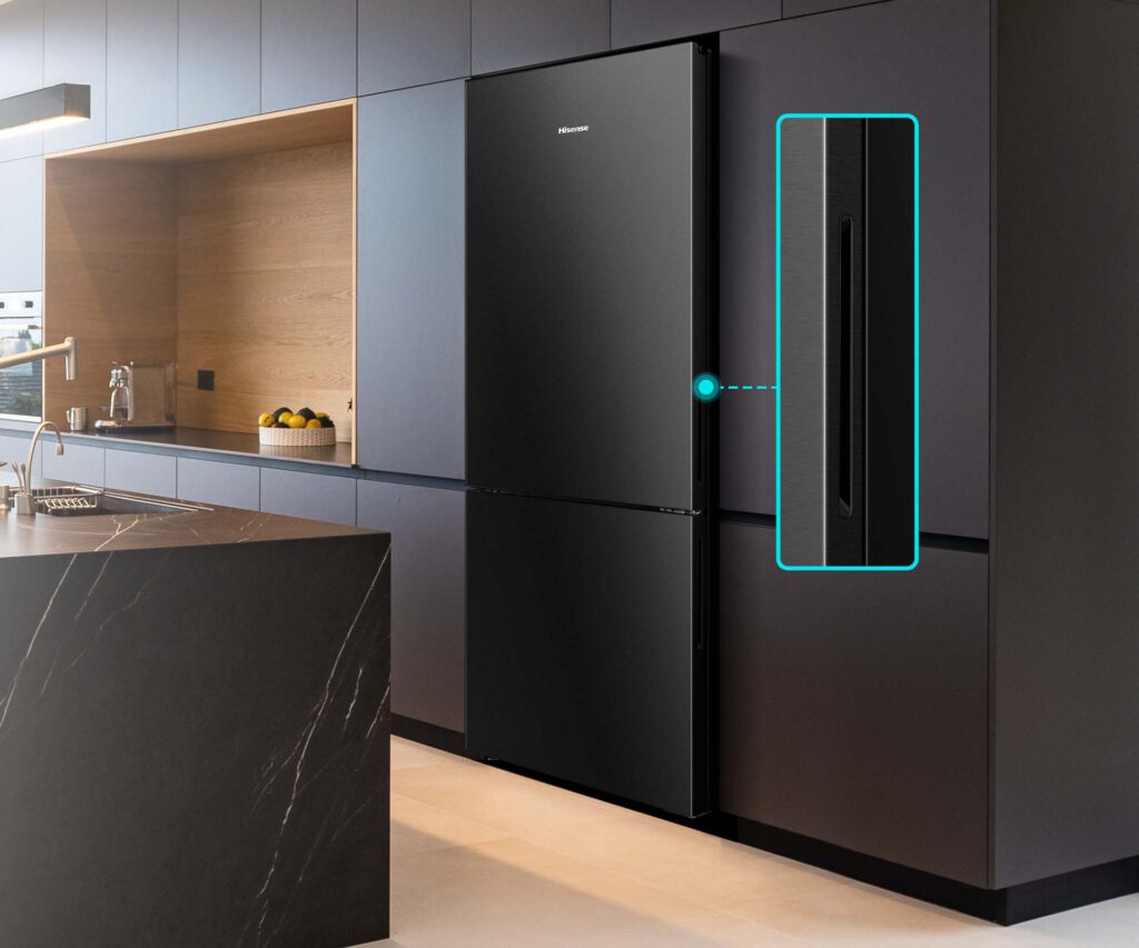 417L Bottom-Mount Fridge Black Steel - Hisense New Zealand